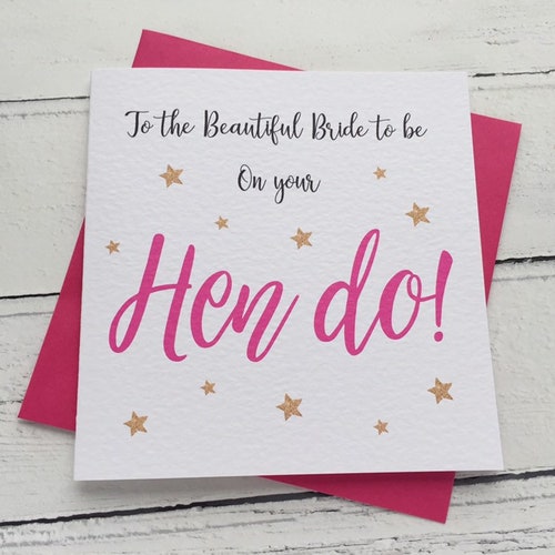 Personalised Bride to Be Card / Bridal Shower Card / Hen Do | Etsy