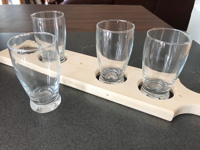 Custom Beer Flights with Glasses | Etsy