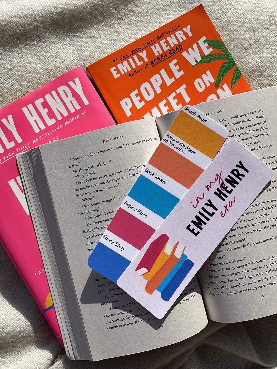 In My Emily Henry Era Bookmarks, Book Lover Bookmark, Set of 2 ...