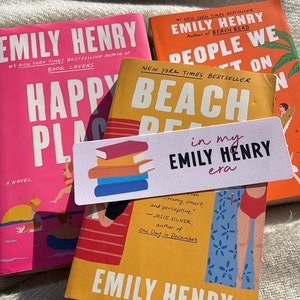 In My Emily Henry Era Bookmarks, Book Lover Bookmark, Set of 2 ...