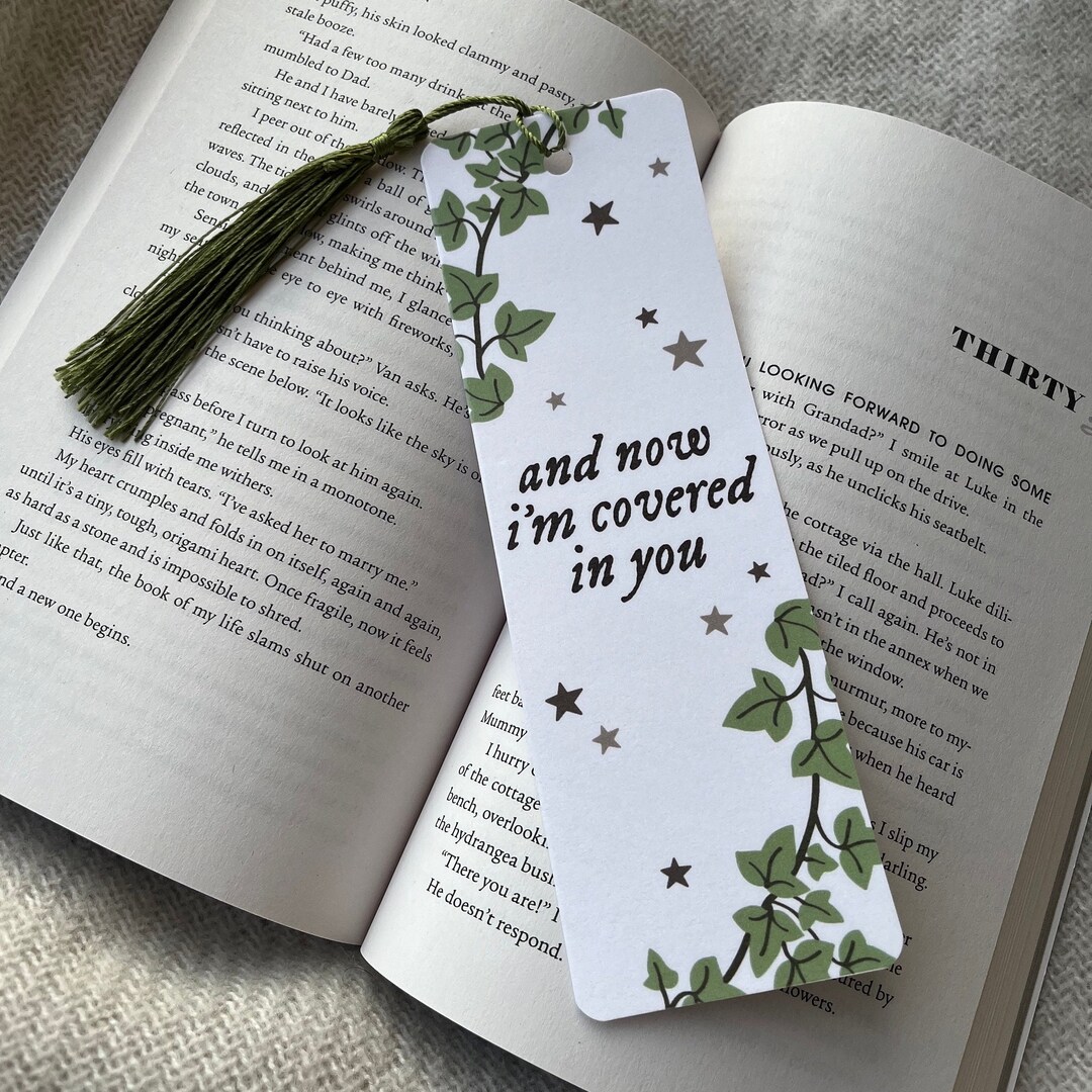 Ivy Bookmark, Taylor Evermore Bookmark, Book Lover Gift, Handmade ...
