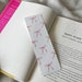 Light Pink Bookmarks, Coquette Bow Bookmark, Set of 2 Bookmarks, Book ...