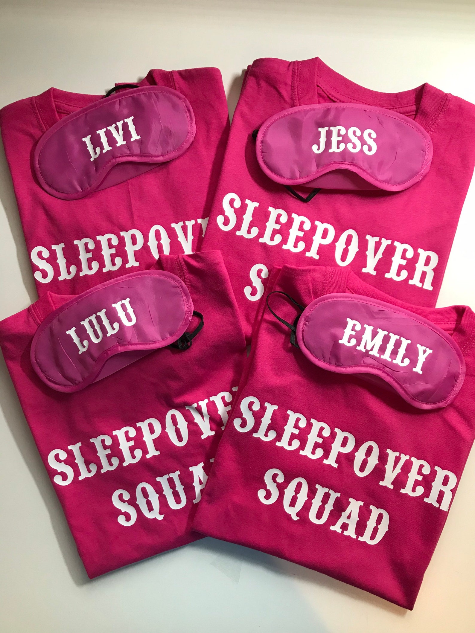 Sleepover Squad Shirts Birthday Shirt Slumber Party Shirts Etsy