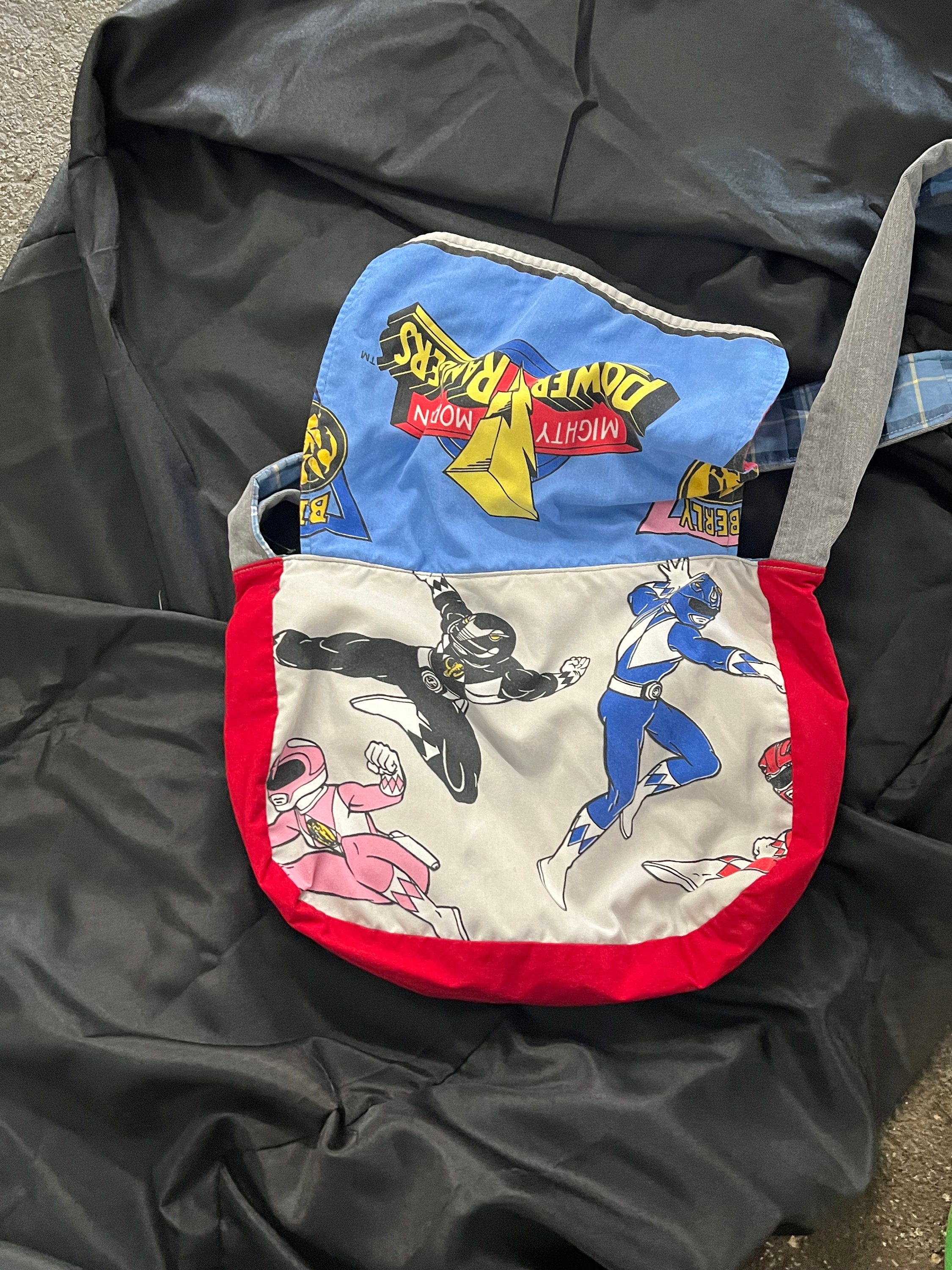 Upcycled Power Rangers Vintage Messenger/diaper Bag 16x12 - Etsy