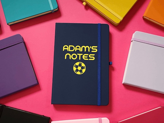 Football Notes Personalised A5 Notebook Soft Touch Hardback - Etsy UK