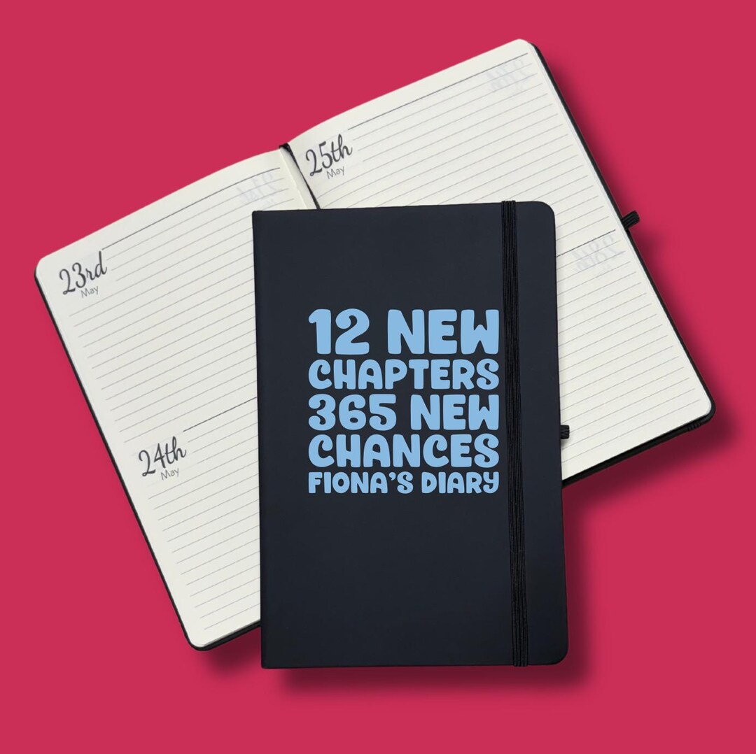 Personalised Diary 12 New Chapters 365 New Chances Undated A5 Diary ...