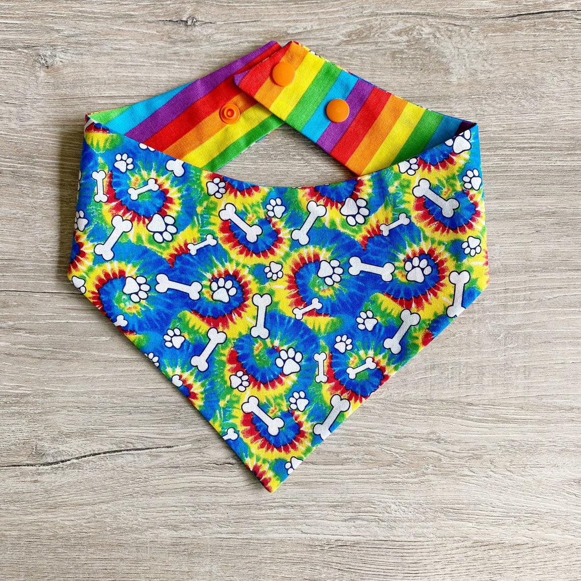 Rainbow Stripes Pride Bandana Rainbow Colors Dog Bandanna - Etsy