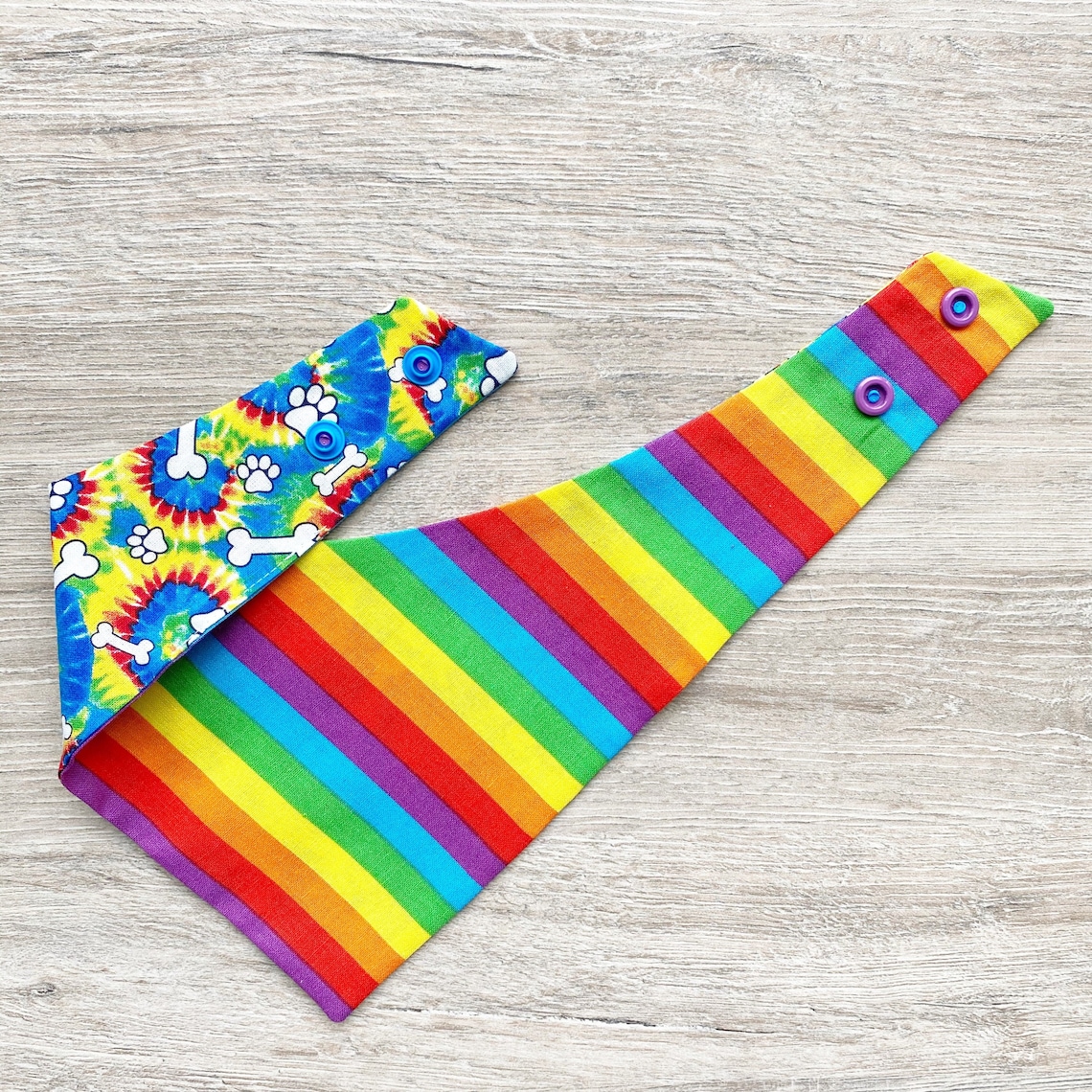 Rainbow Stripes Pride Bandana Rainbow Colors Dog Bandanna | Etsy