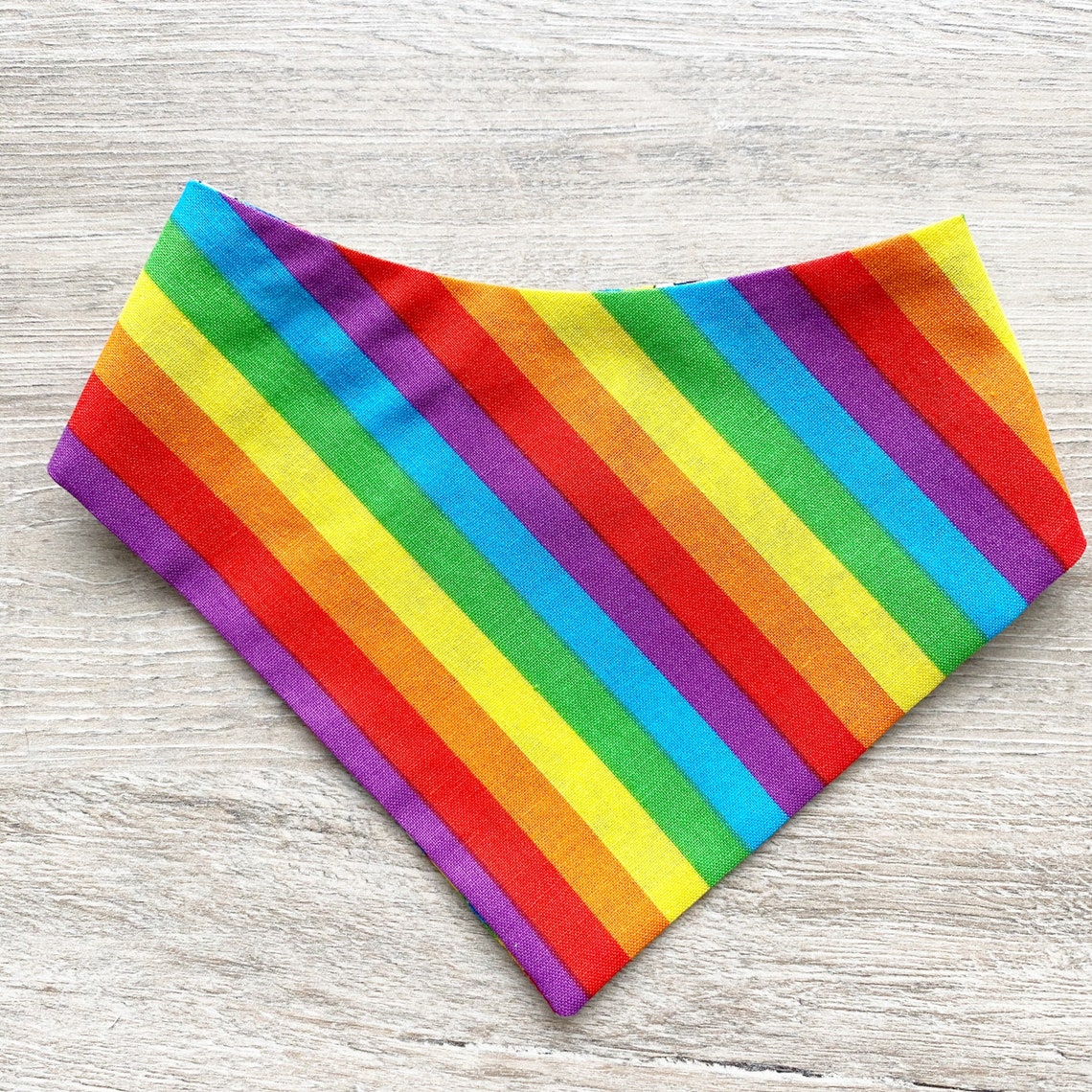Rainbow Stripes Pride Bandana Rainbow Colors Dog Bandanna - Etsy