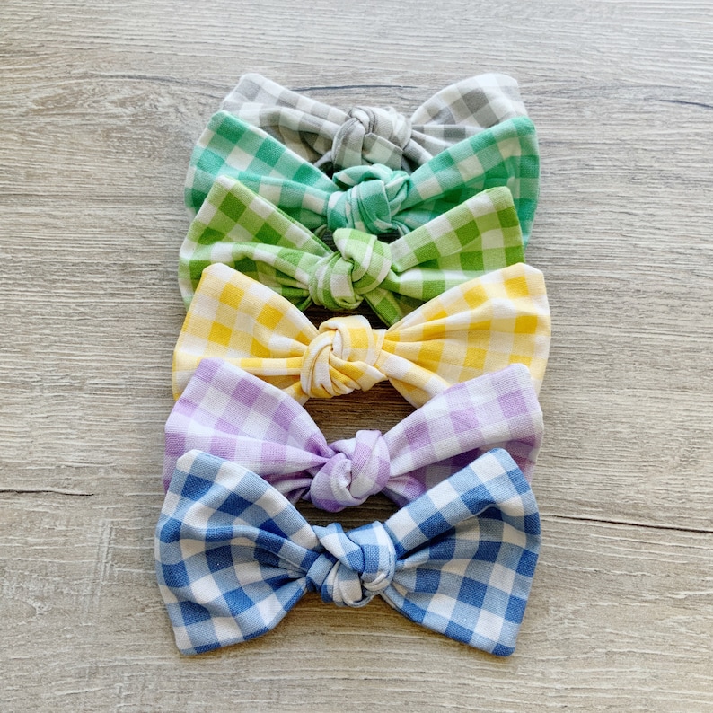Spring Gingham Dog Hair Bow Fall Dog Hair Bow Girl Dog Bow - Etsy