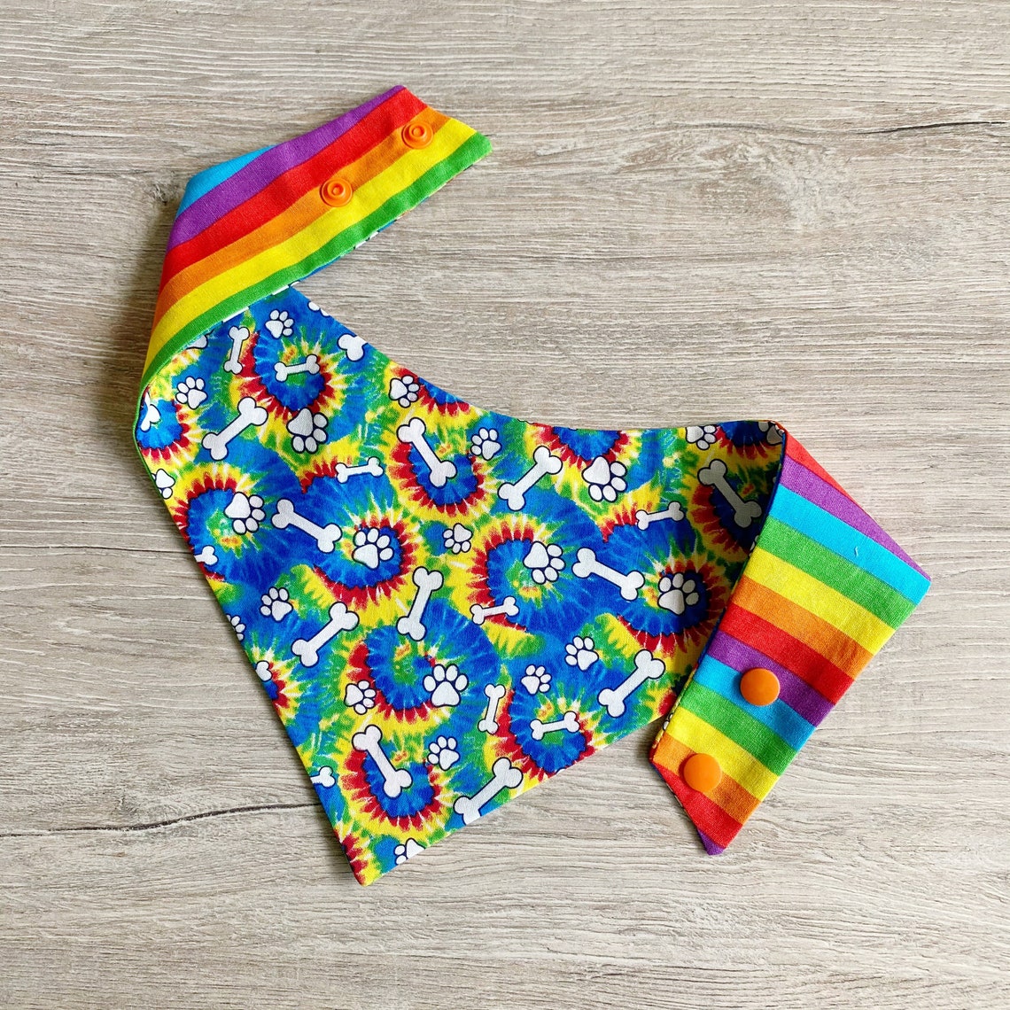 Rainbow Stripes Pride Bandana Rainbow Colors Dog Bandanna - Etsy