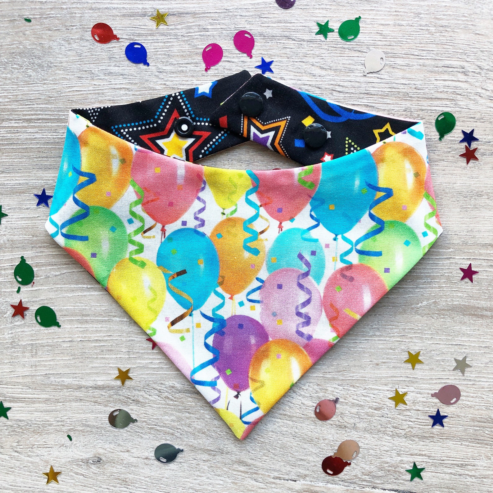 Birthday Dog Bandana Balloons & Stars Senior Dog Gift Dog | Etsy