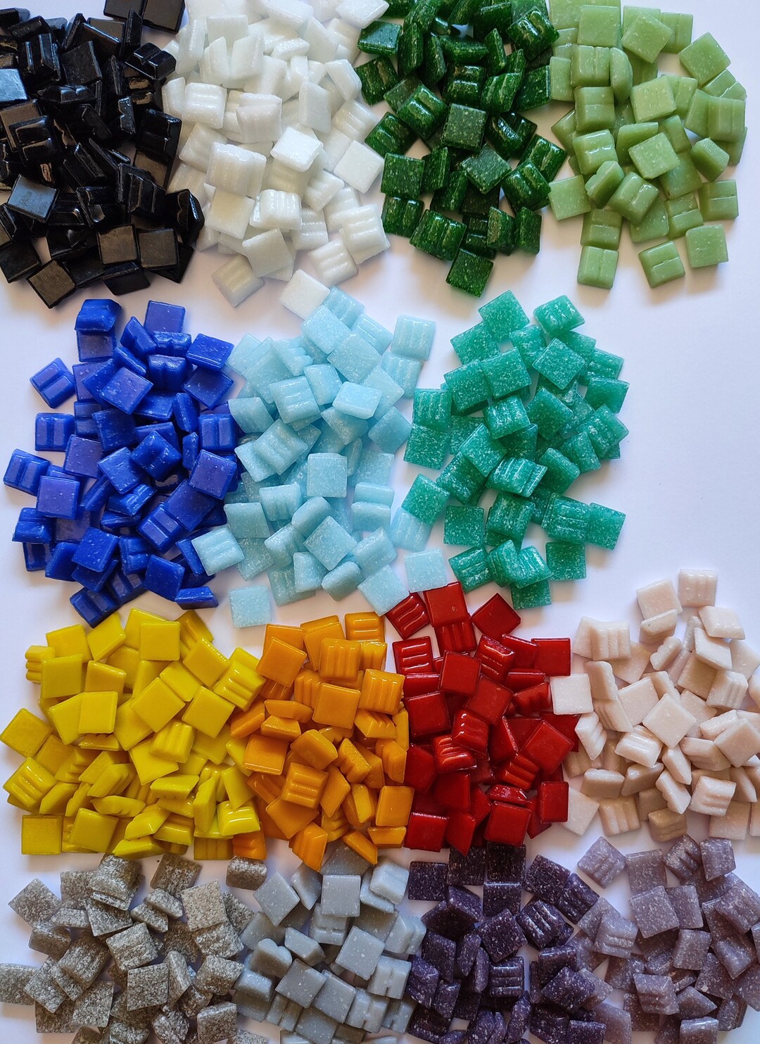 GLASS TILES GLASS MOSAIC 1 X 1 Cm Hobby School Crafts Decoration DIY ...