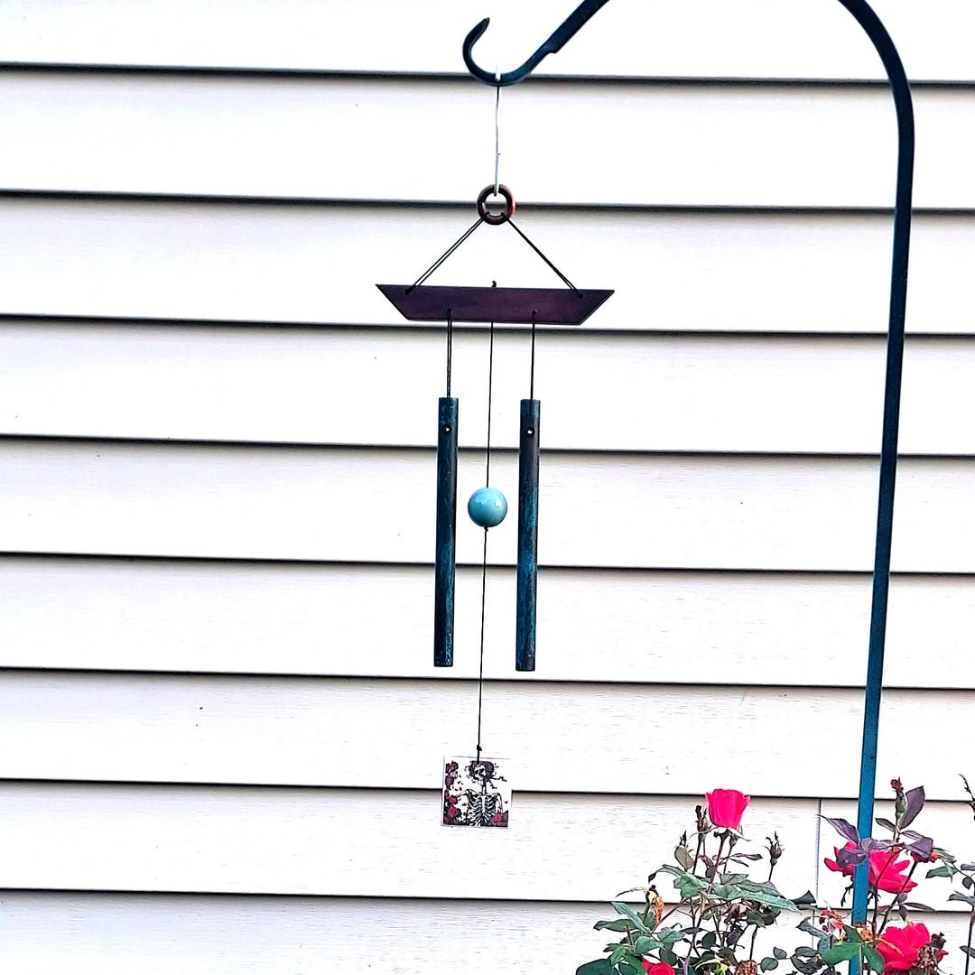 Grateful Dead Handmade Wind Chime Colorful Hippie Yard Decor Cool ...