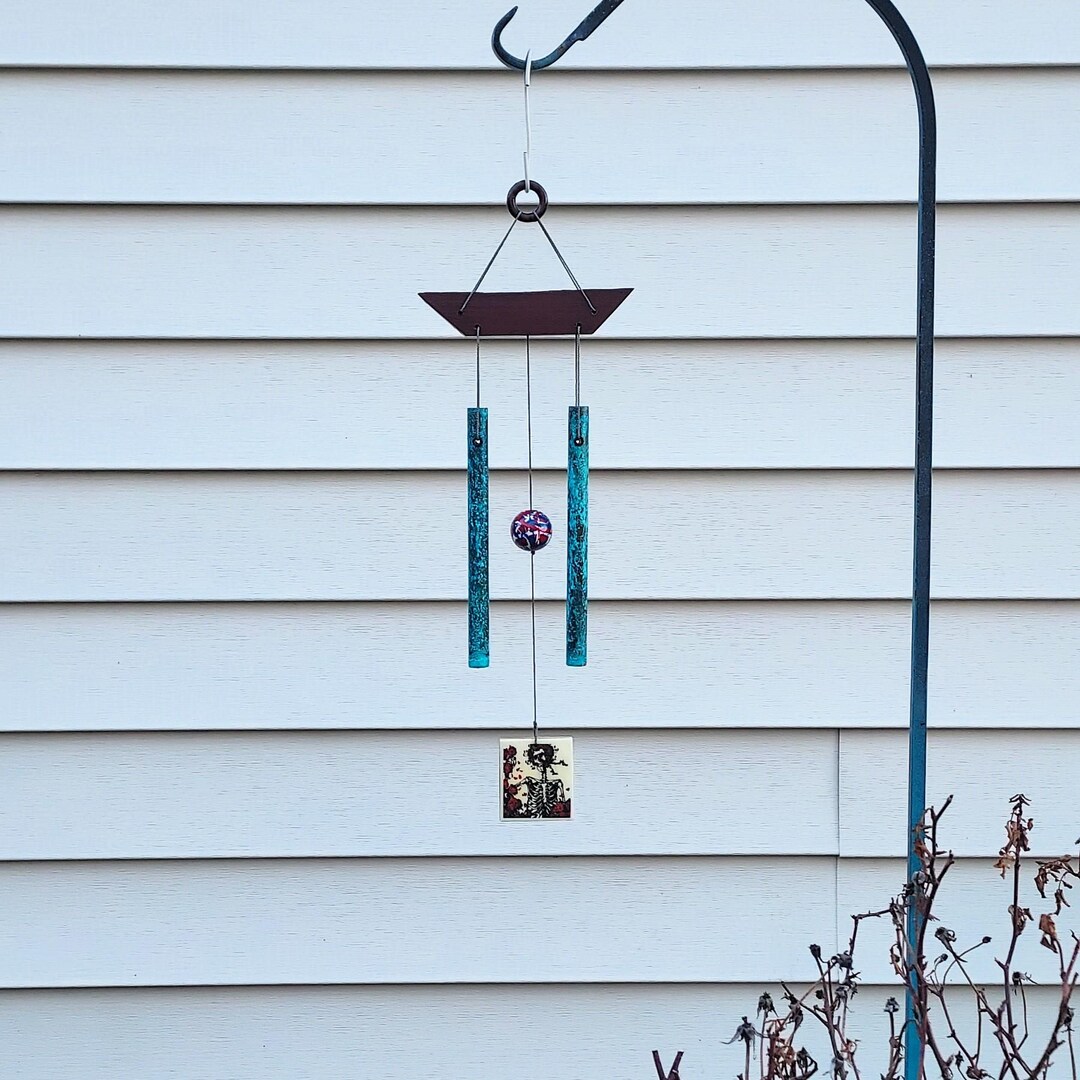 Grateful Dead Handmade Wind Chime Colorful Hippie Yard Decor Cool ...