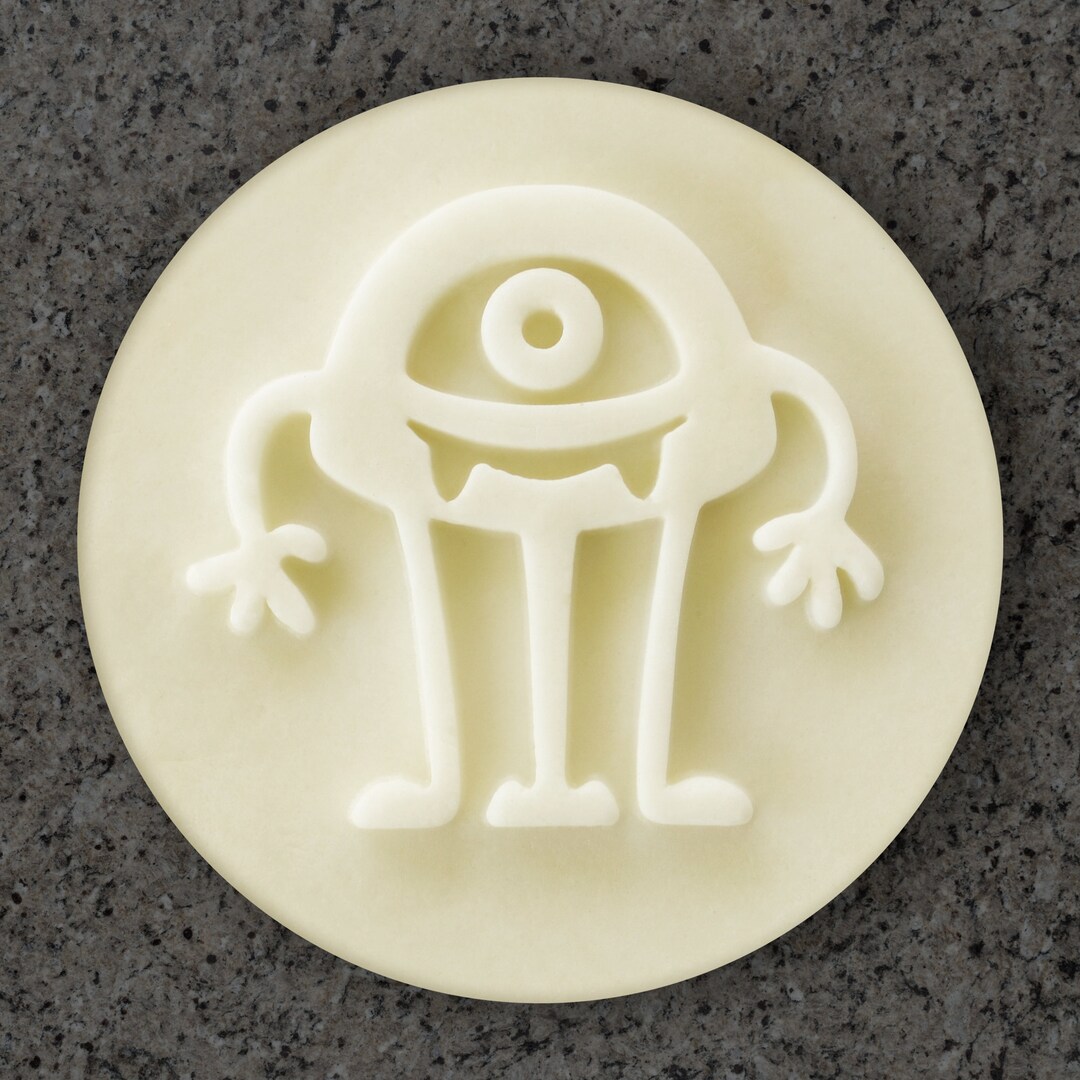 Halloween Cookie Stamps - Monster With One Eye and Hands Cookie Stamp ...