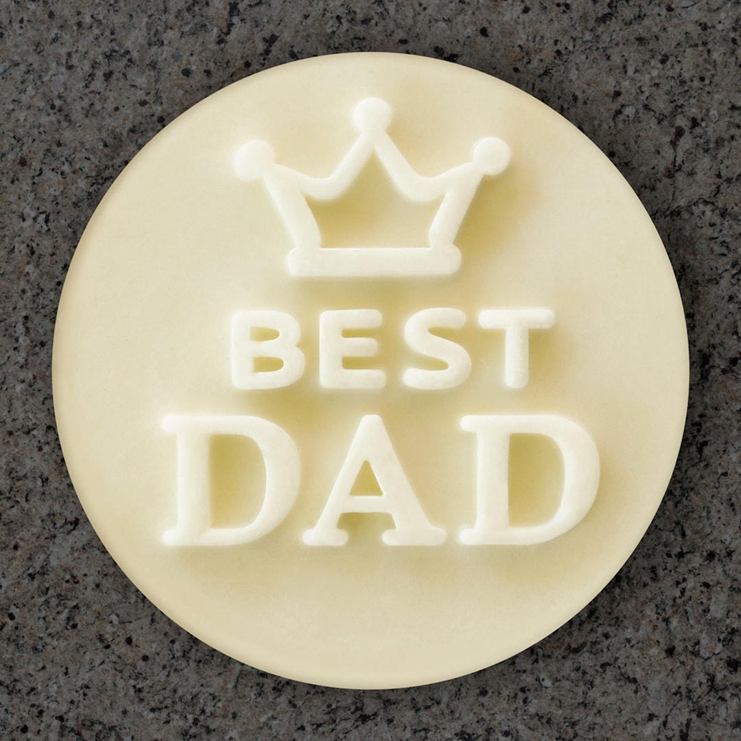 Father's Day Cookie Stamp - Best Dad With Crown, Father's Day Decorate ...