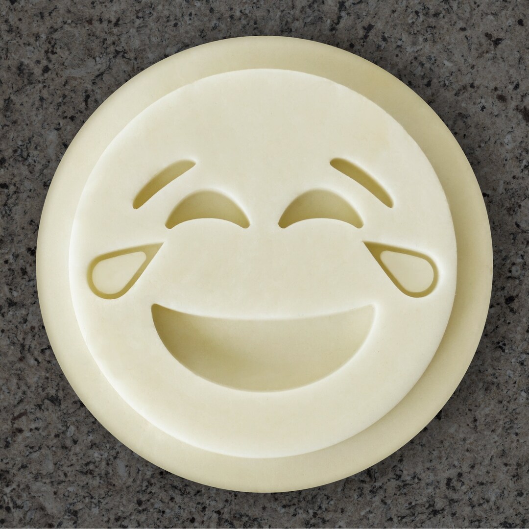 Emoji Cookie Stamp - Happy Emoji Cookie Stamp - Emoji Smiling With ...