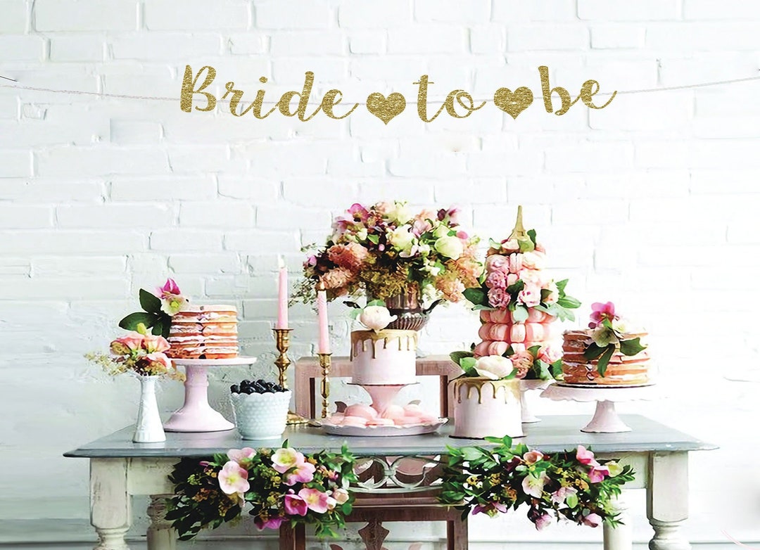 Bride to Be Banner, Cursive Banner, Bridal Shower Banner, Bride to Be ...