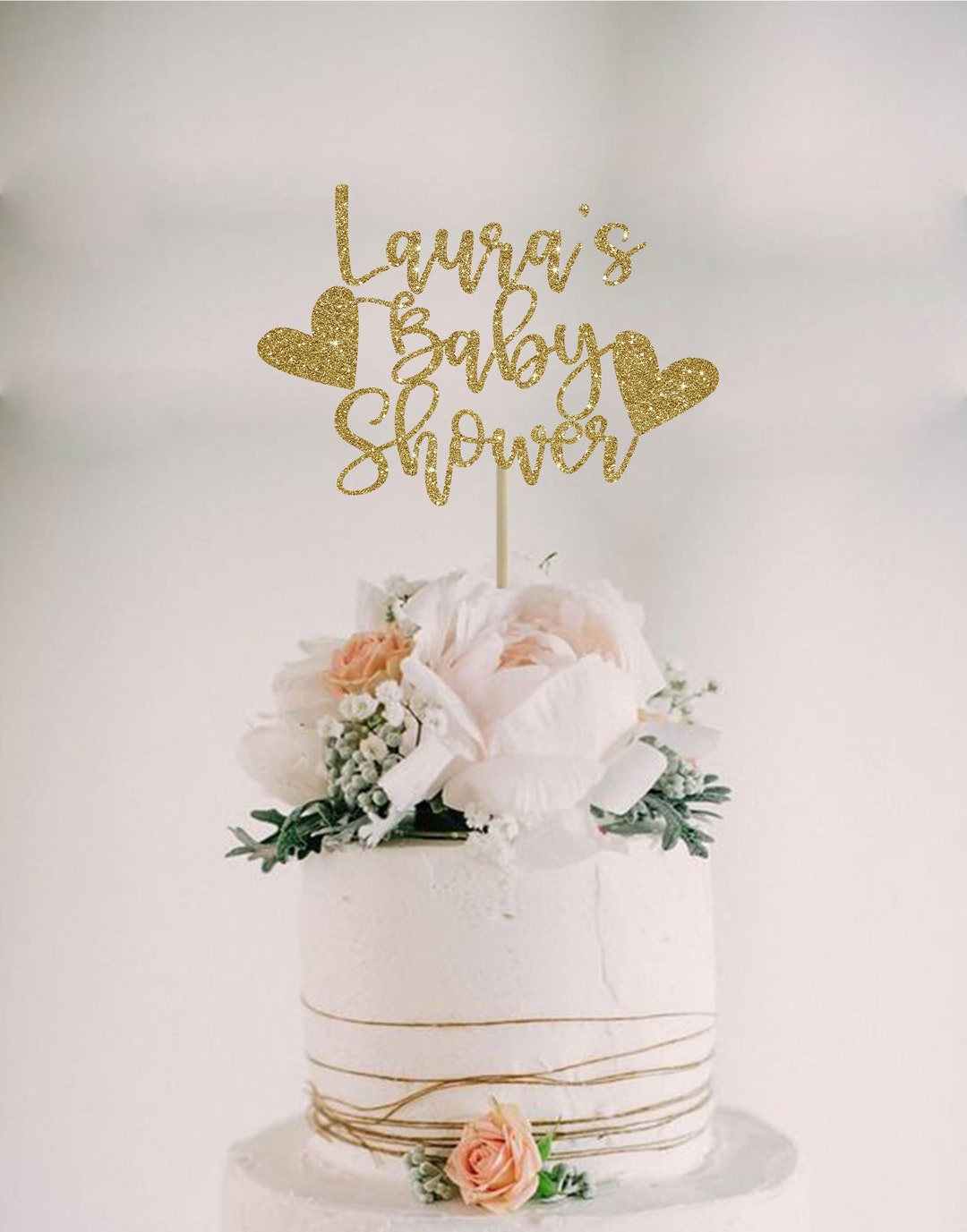 Baby Shower Cake Topper, Baby Shower Decorations, Personalized Baby ...