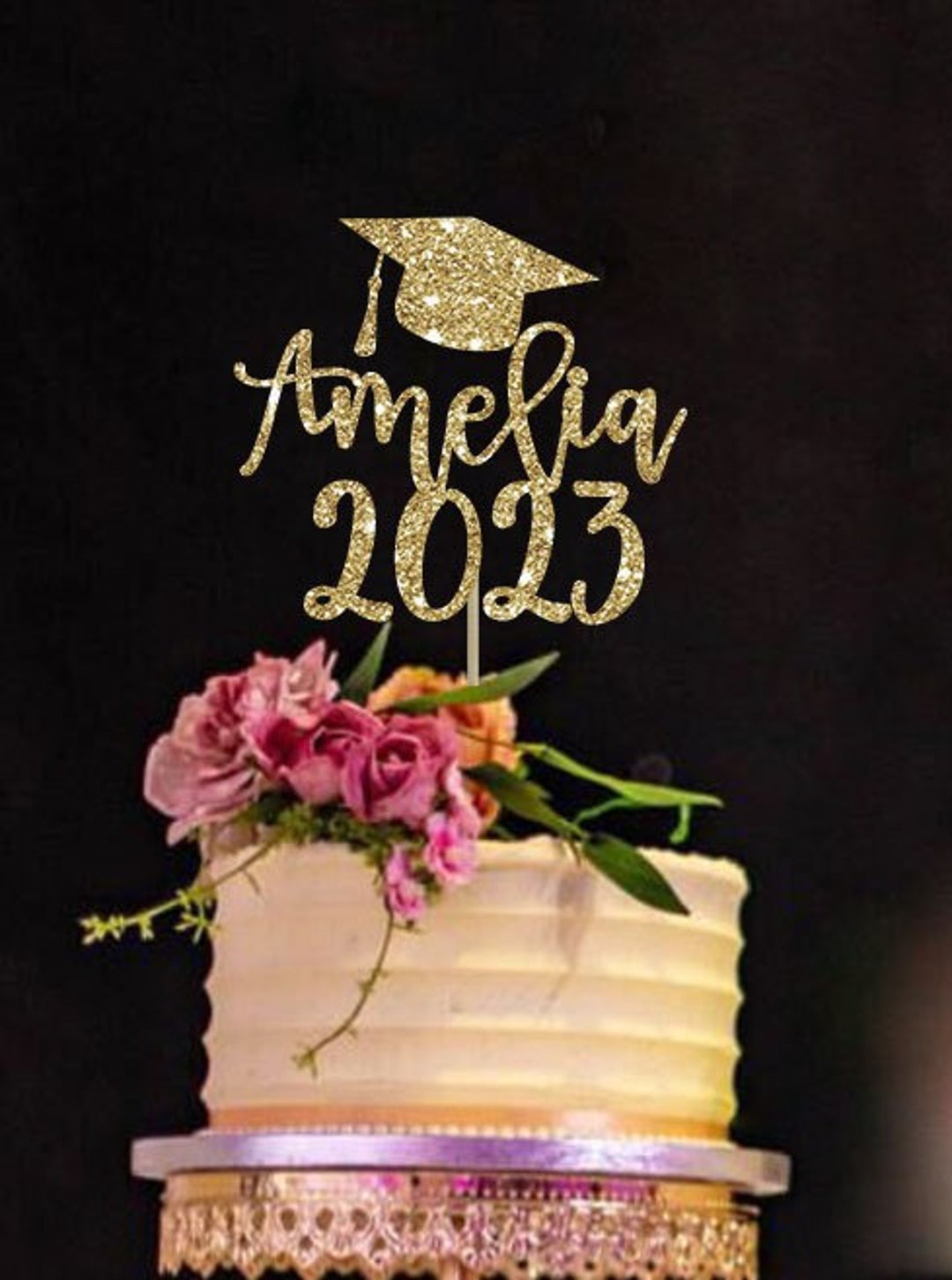 Graduation Cake Topper Custom Cake Topper Class of 2023 - Etsy