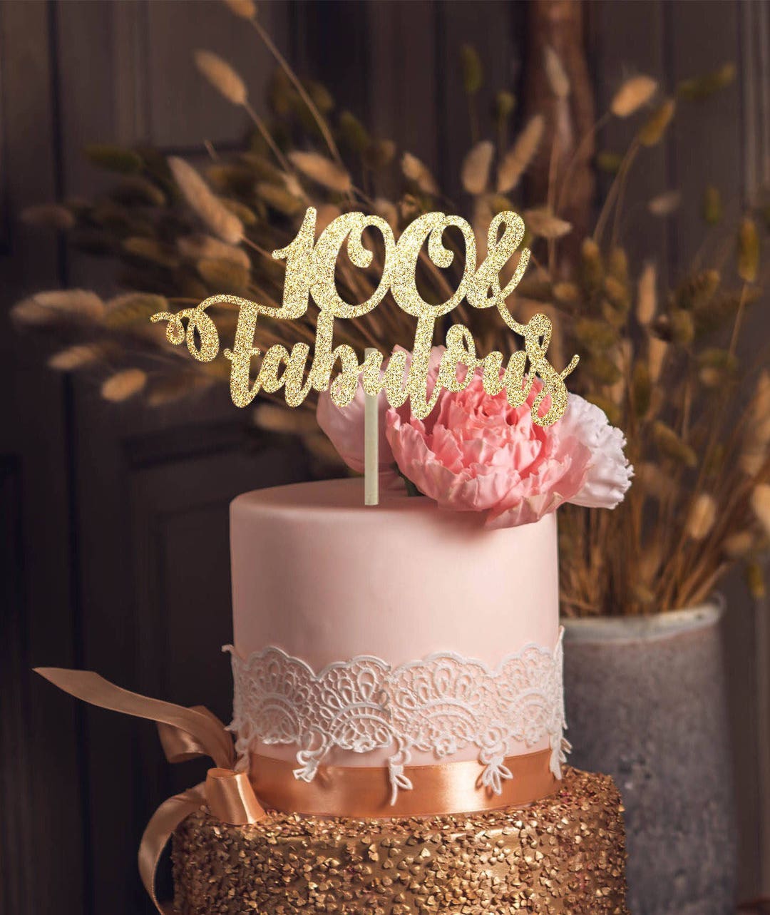 100 and Fabulous Cake Topper 100 Birthday Topper 100th Birthday ...