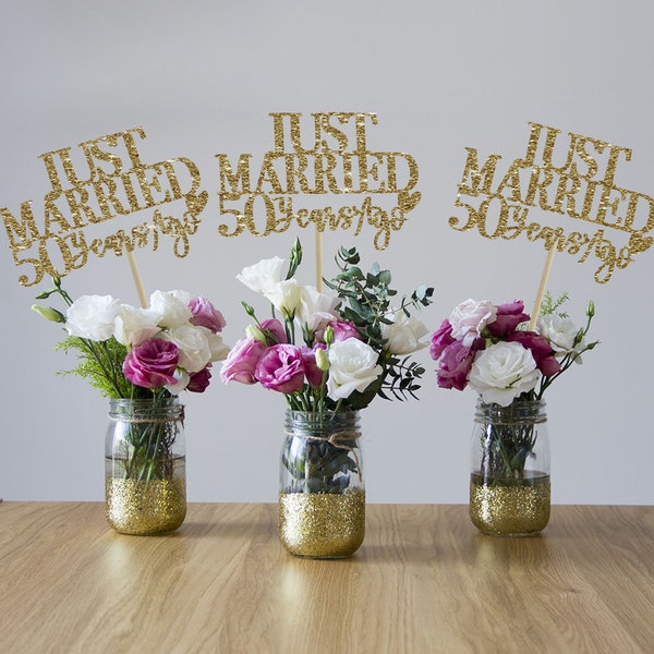 50th Anniversary Centerpieces Etsy