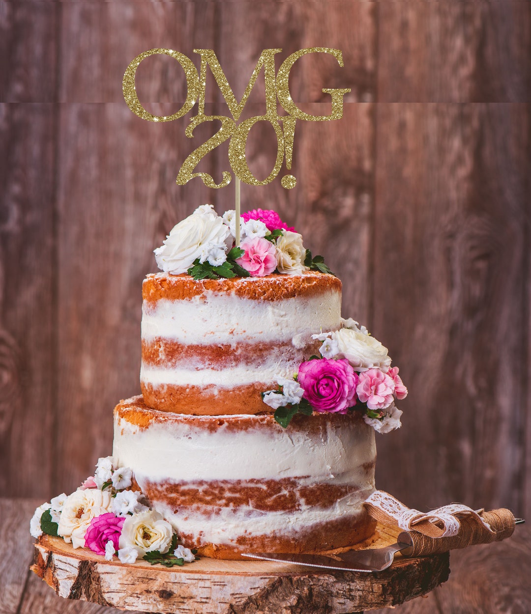 OMG 20! 20th Birthday Cake Topper 20 Birthday Decoration 20 Cake Topper ...