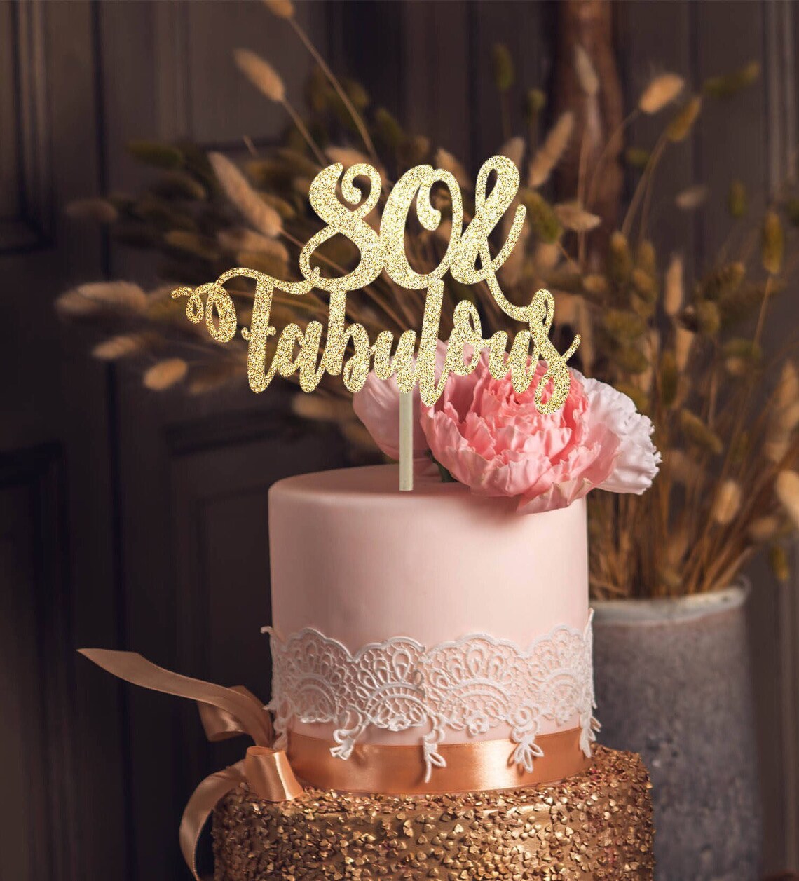 80 and Fabulous Cake Topper Birthday Cake Topper 80 Birthday | Etsy