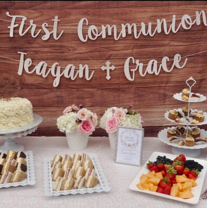 First Communion Banner Custom Personalized Communion Banner - Etsy