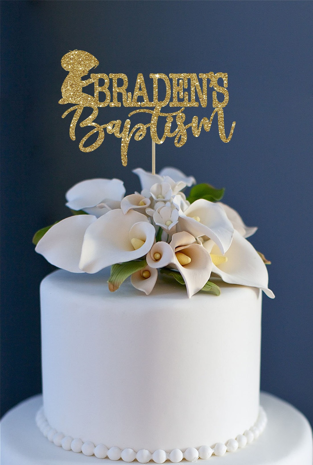 Baptism Cake Topper, God Bless, Custom Cake Topper, Religious Cake ...