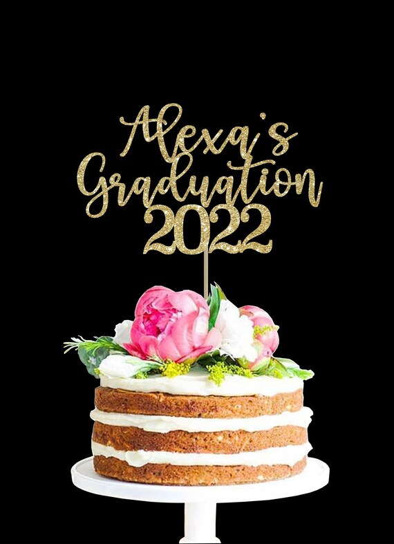 Graduation Cake Topper Custom Cake Topper Class of 2022 | Etsy