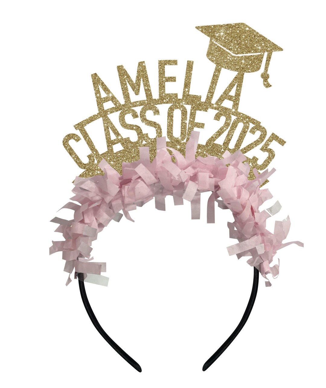 Personalized Graduation Headband: Party Crown With Fringe - Etsy