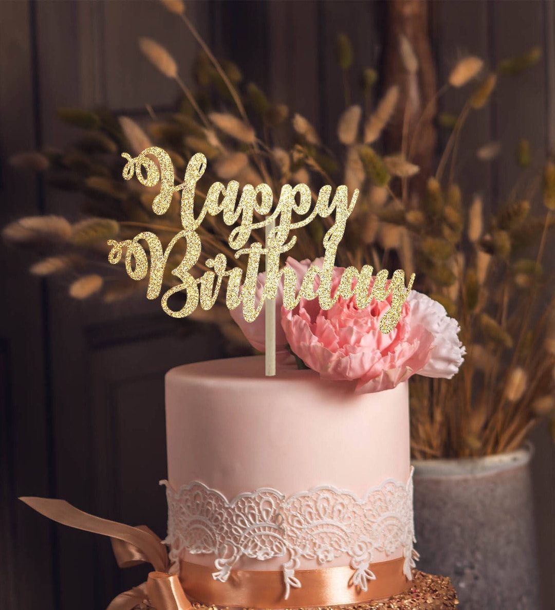 Birthday Cake Topper Happy Birthday Cake Topper Birthday Decoration ...