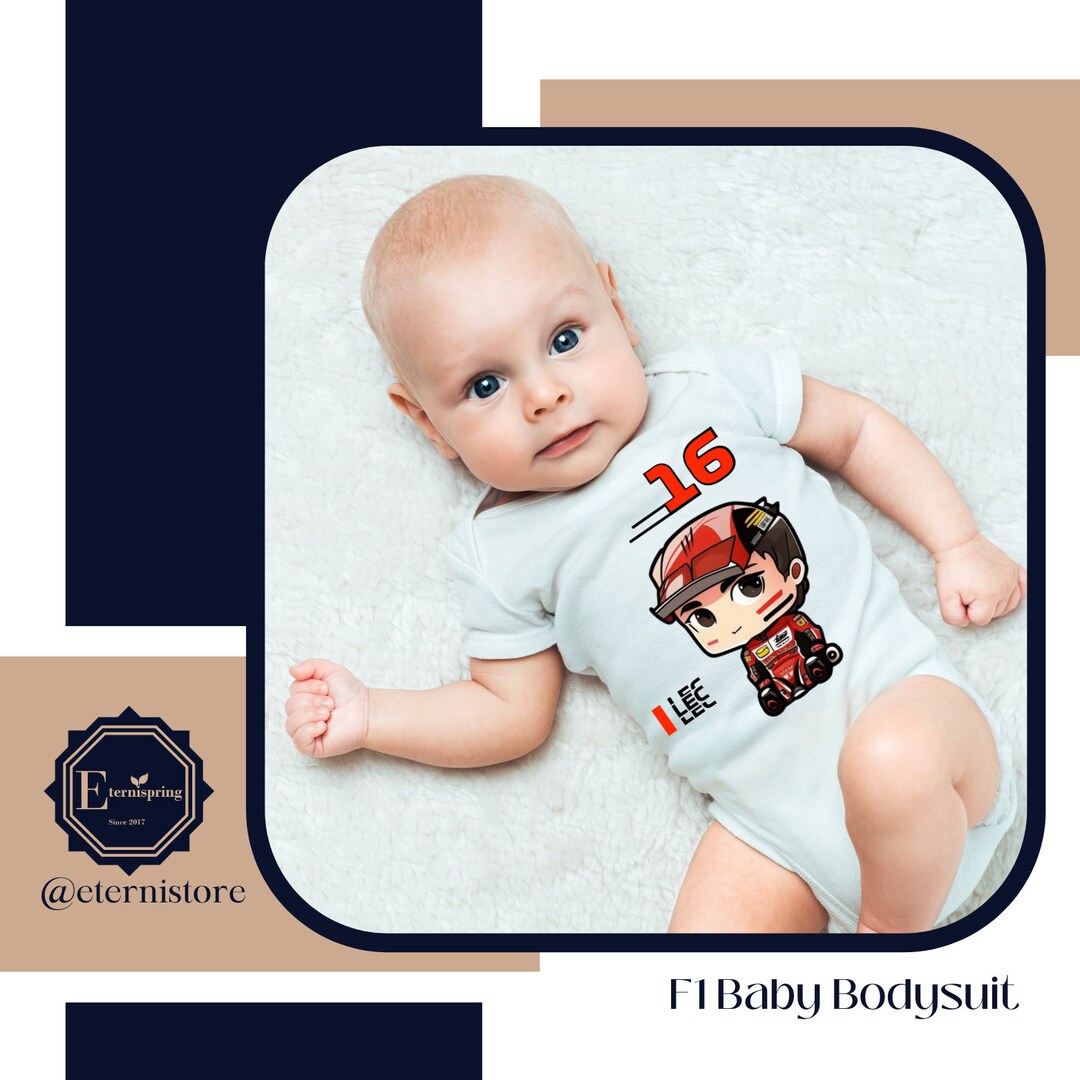 Ferrari Baby Bodysuit Charles Leclerc F1 Onesie Formula 1 Baby Gift 16 Red Baby Outfit - Etsy