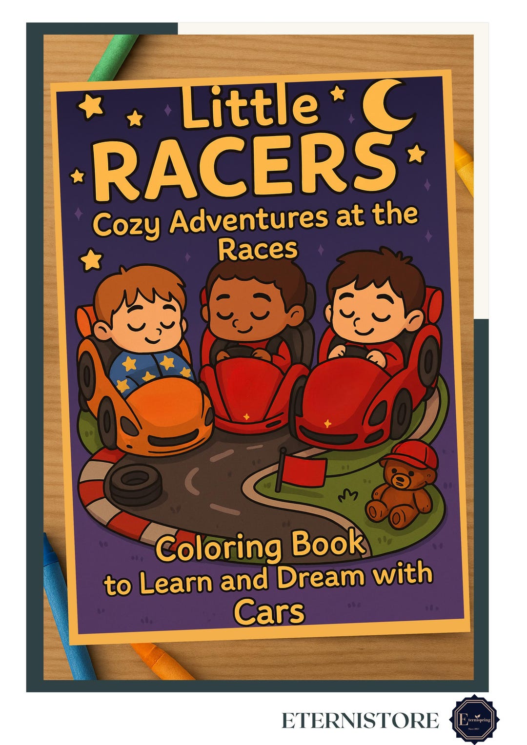 Racing Kids Coloring Book – Digital Download Motorsport Activity ...