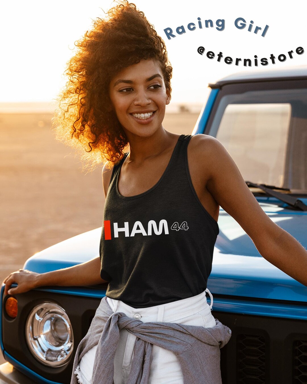 Miami GP Hamilton Women's Racerback Tank, Miami Formula 1 Tank ...