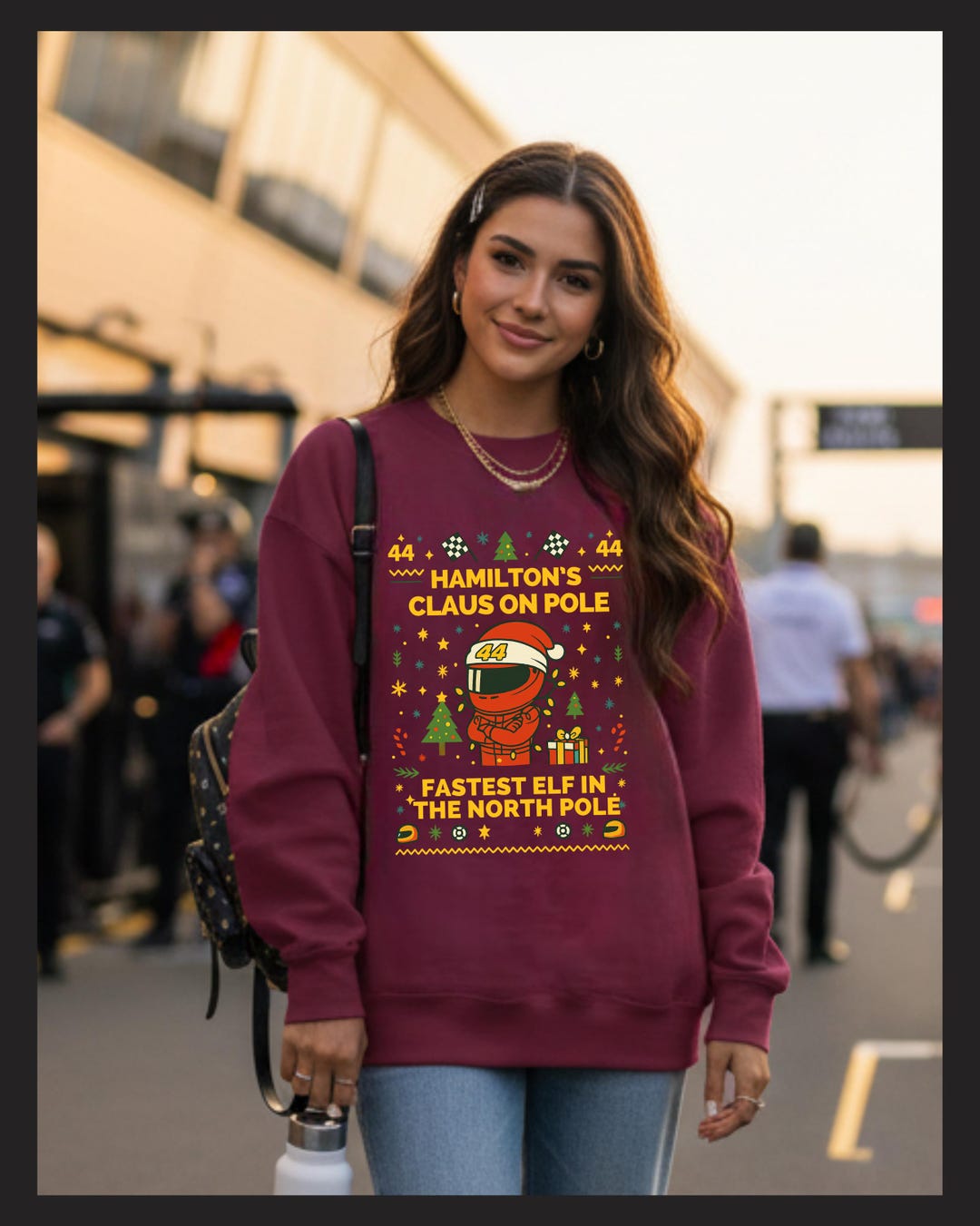 Hamilton Ugly Christmas Sweater | Racing Holiday Sweatshirt - Etsy