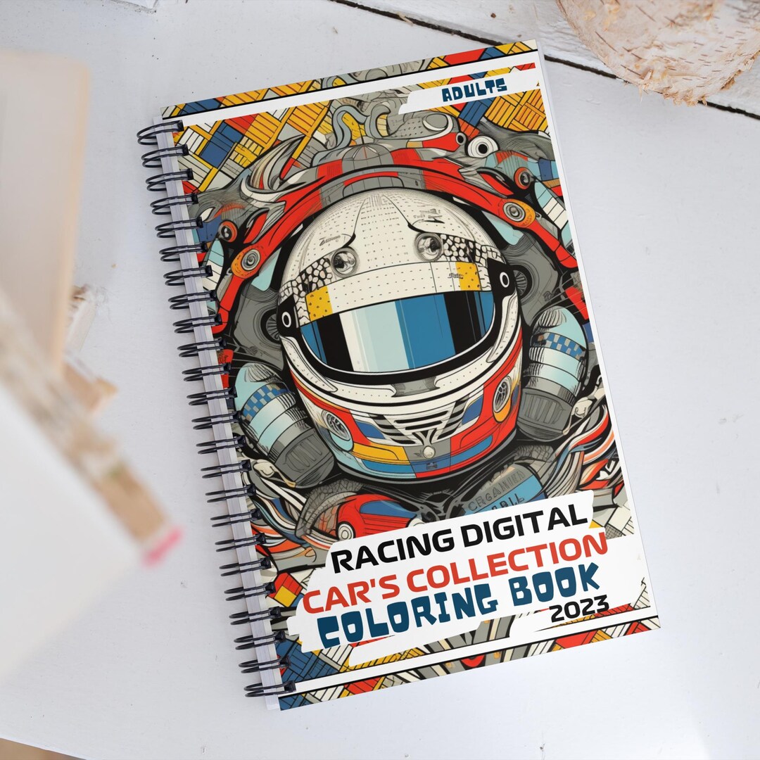 Motorsport Cars Adult Coloring Book – Printable Formula 1 Designs ...