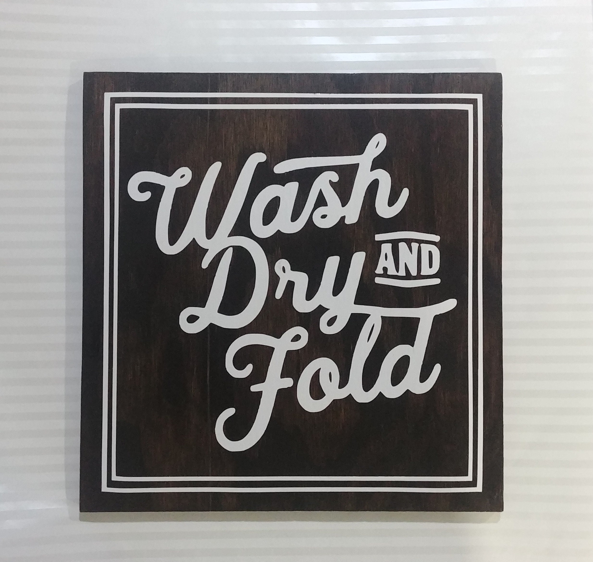Wash Dry and Fold Laundry Sign - Etsy