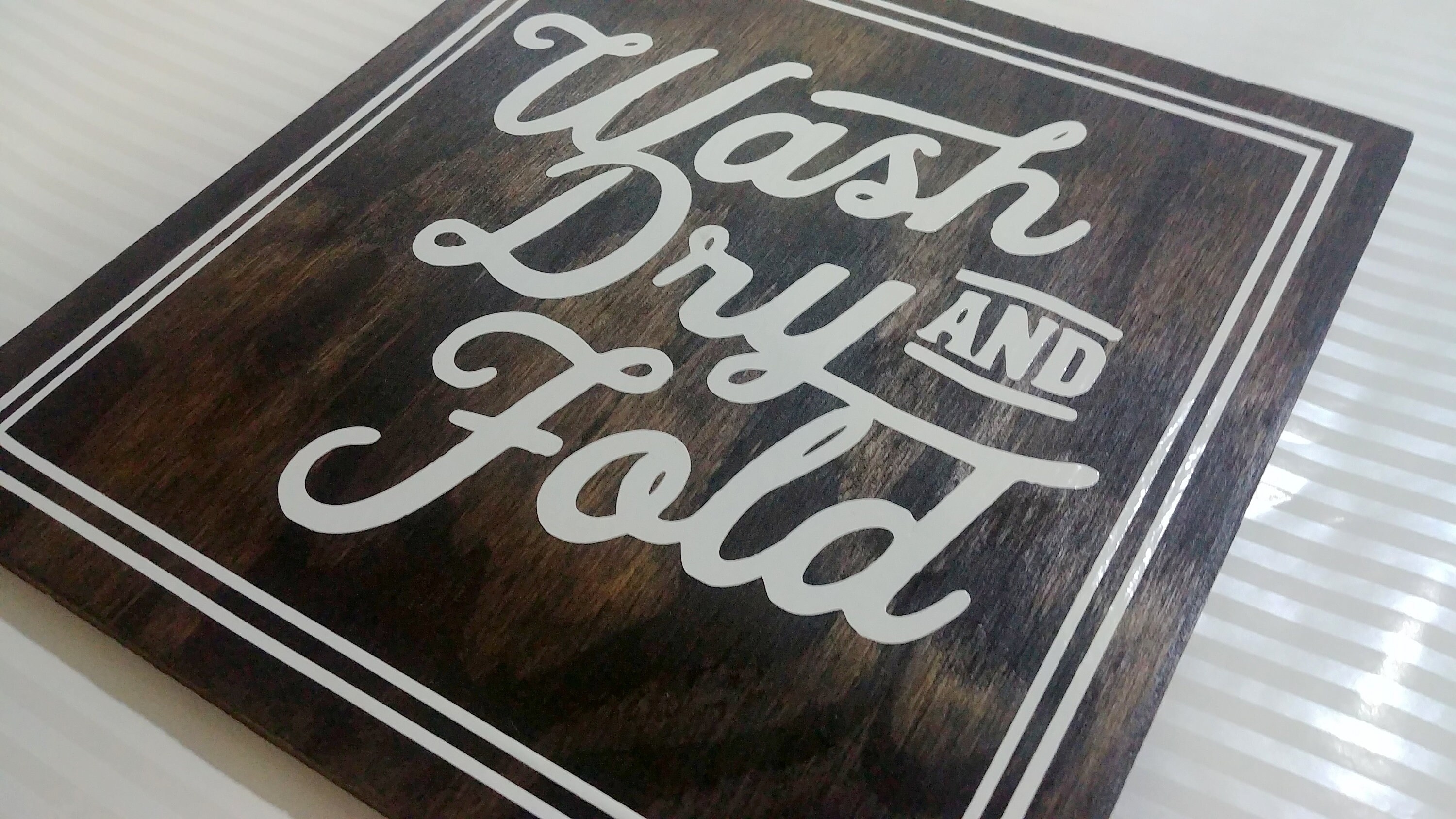 Wash Dry and Fold Laundry Sign - Etsy