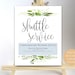 Printable Shuttle Sign Shuttle Service Sign Shuttle Service Printable ...