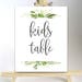 Kid's Table Sign Printable Sign Digital Sign Wedding Reception Signs ...