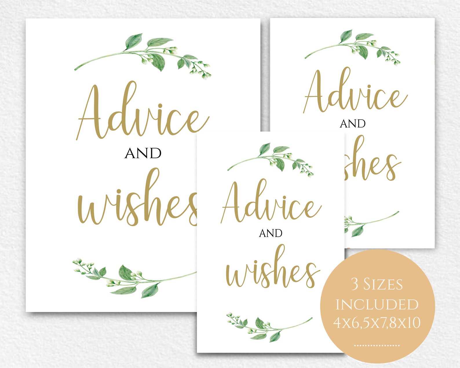 Printable Advice and Wishes Sign Wedding Advice Sign Wedding - Etsy