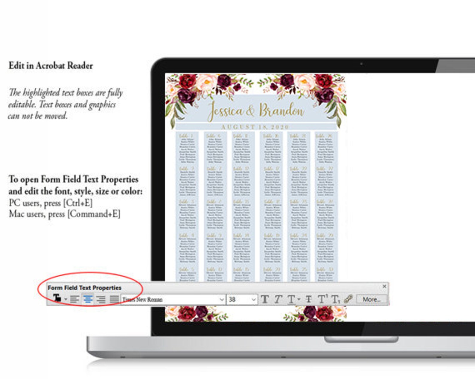 Wedding Seating Chart Template Editable Wedding Table Seating - Etsy
