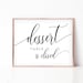 Dessert Table is Closed Sign Printable Dessert Bar Sign - Etsy Canada