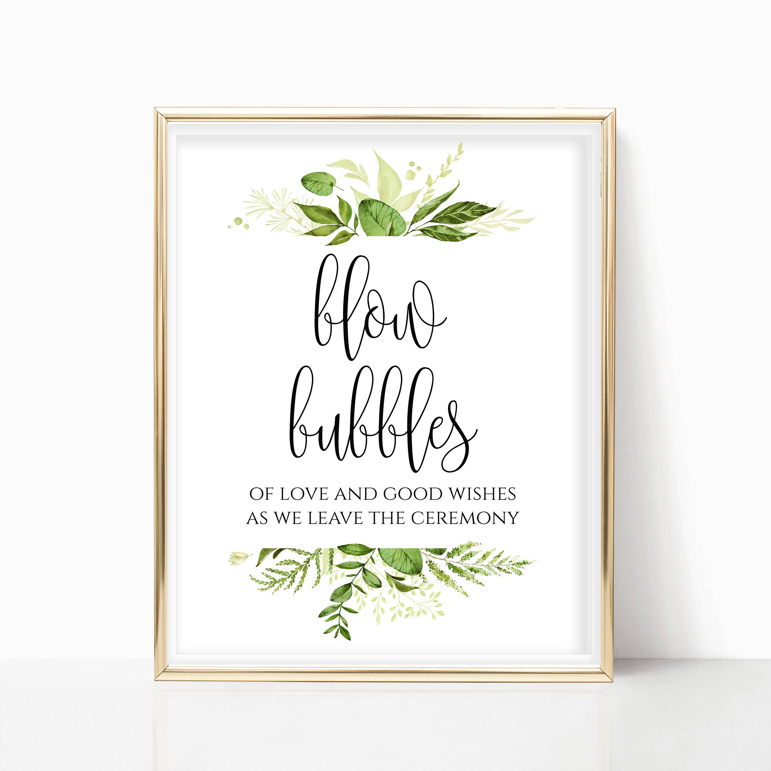 Printable Bubbles Sign Blow Bubbles Send off Sign Mr and Mrs - Etsy