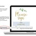 Printable Please Sign Template Please Sign Our Canvas, Guestbook, Globe ...