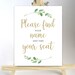 Printable Find Your Name and Take Your Seat Sign Table Sign Party Sign ...