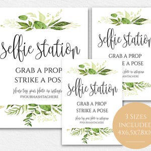 Selfie Station Printable Hashtag Sign Instagram Sign Social Media Sign ...